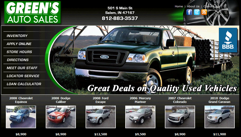 Green's Auto Sales in Salem, IN | Cars Available | Autotrader