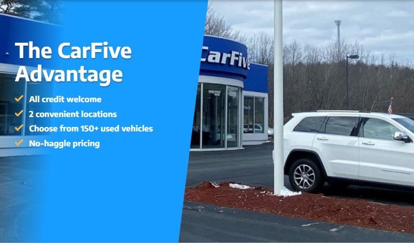 Carfive - Hooksett in Hooksett, NH | 58 Cars Available | Autotrader