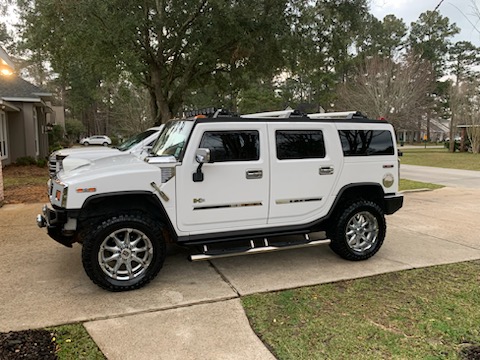 Hummer H3 White Lifted