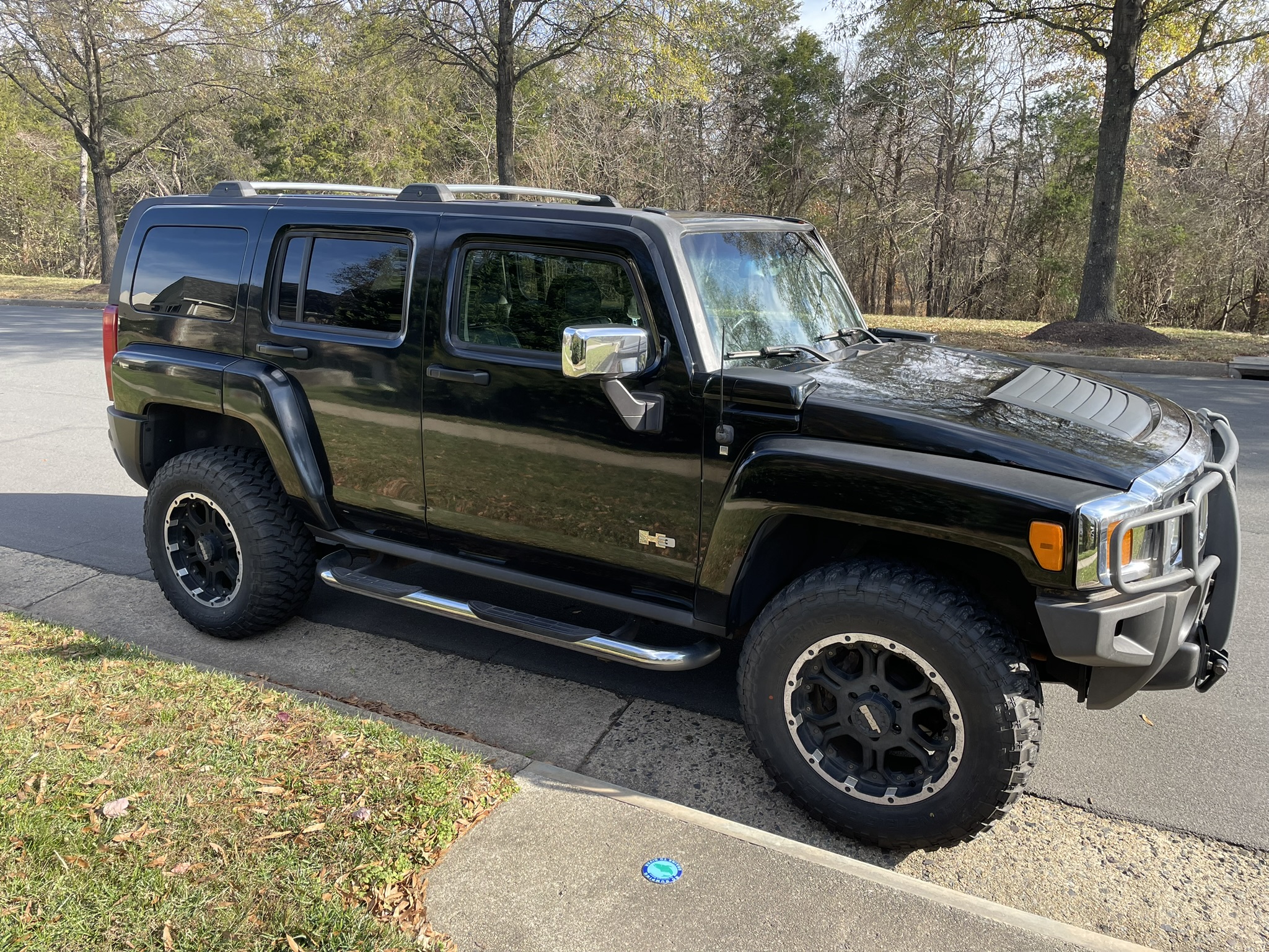 Hummer H3 With Black Rims