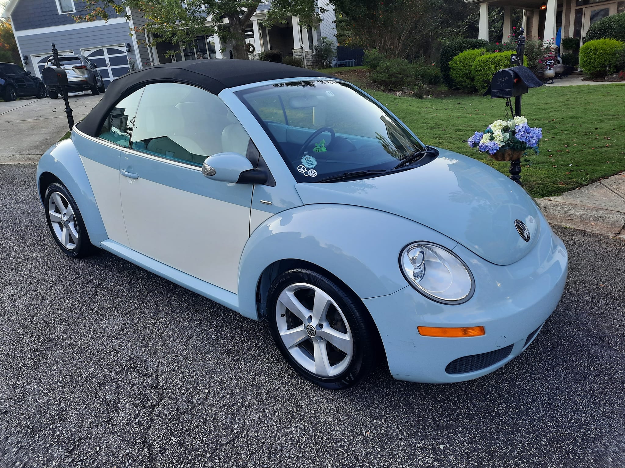 Baby Blue Beetle Convertible