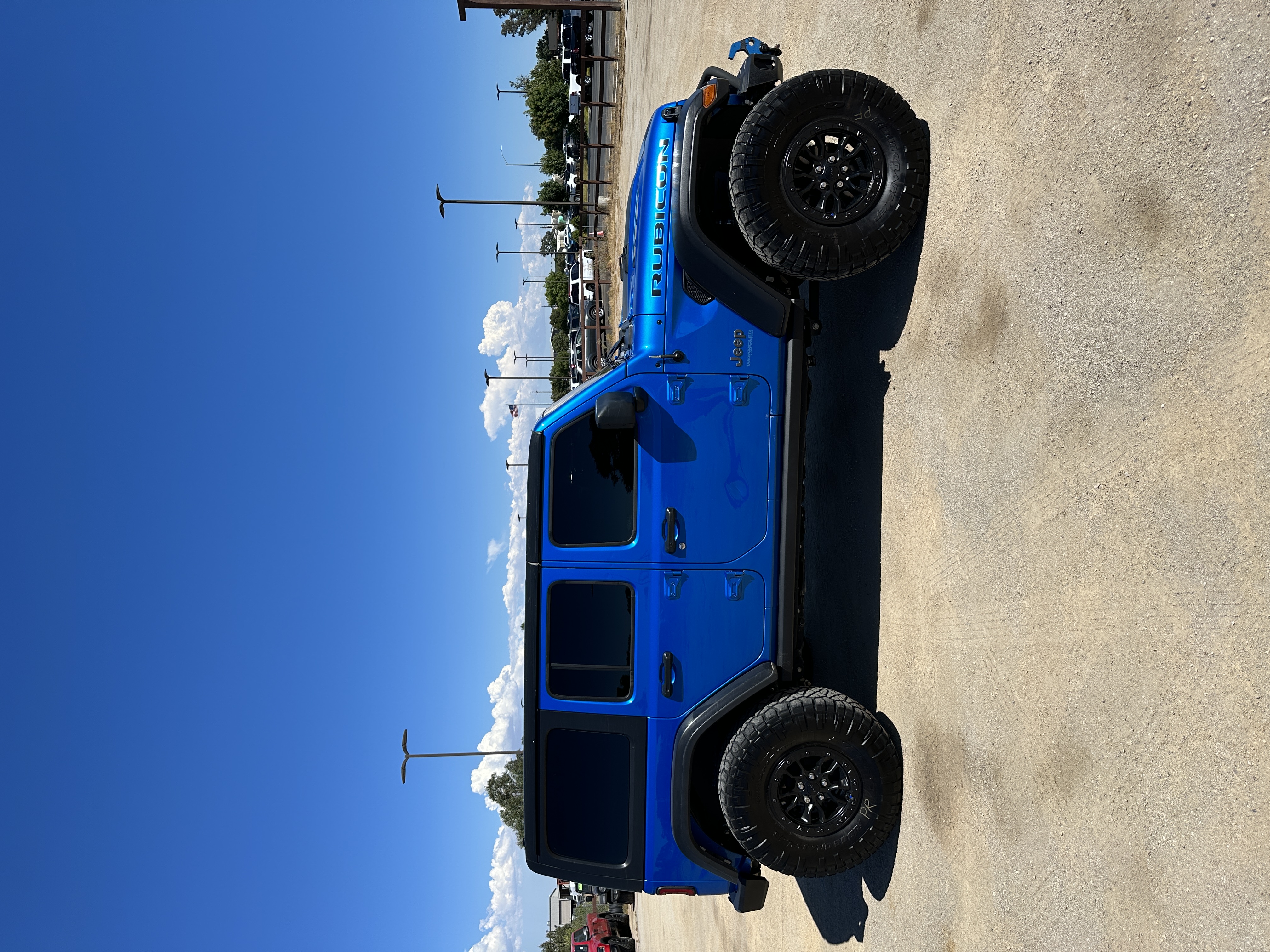 Royal Blue Jeep Sahara