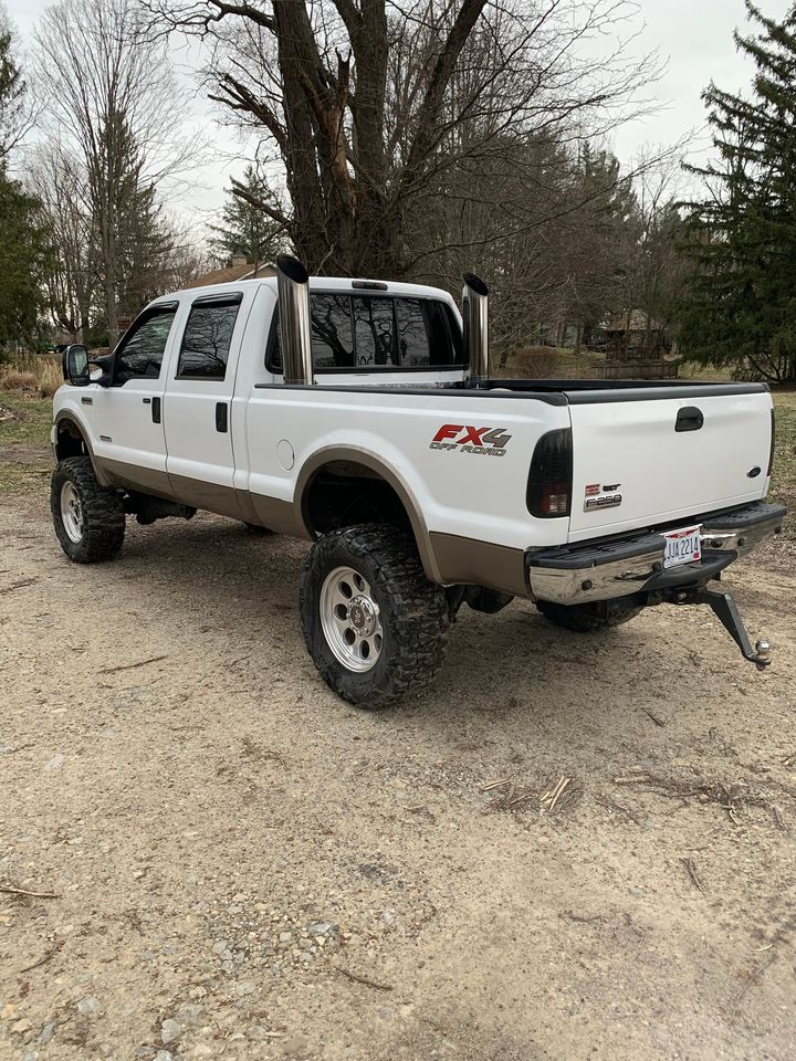 Ford Powerstroke Lifted With Stacks