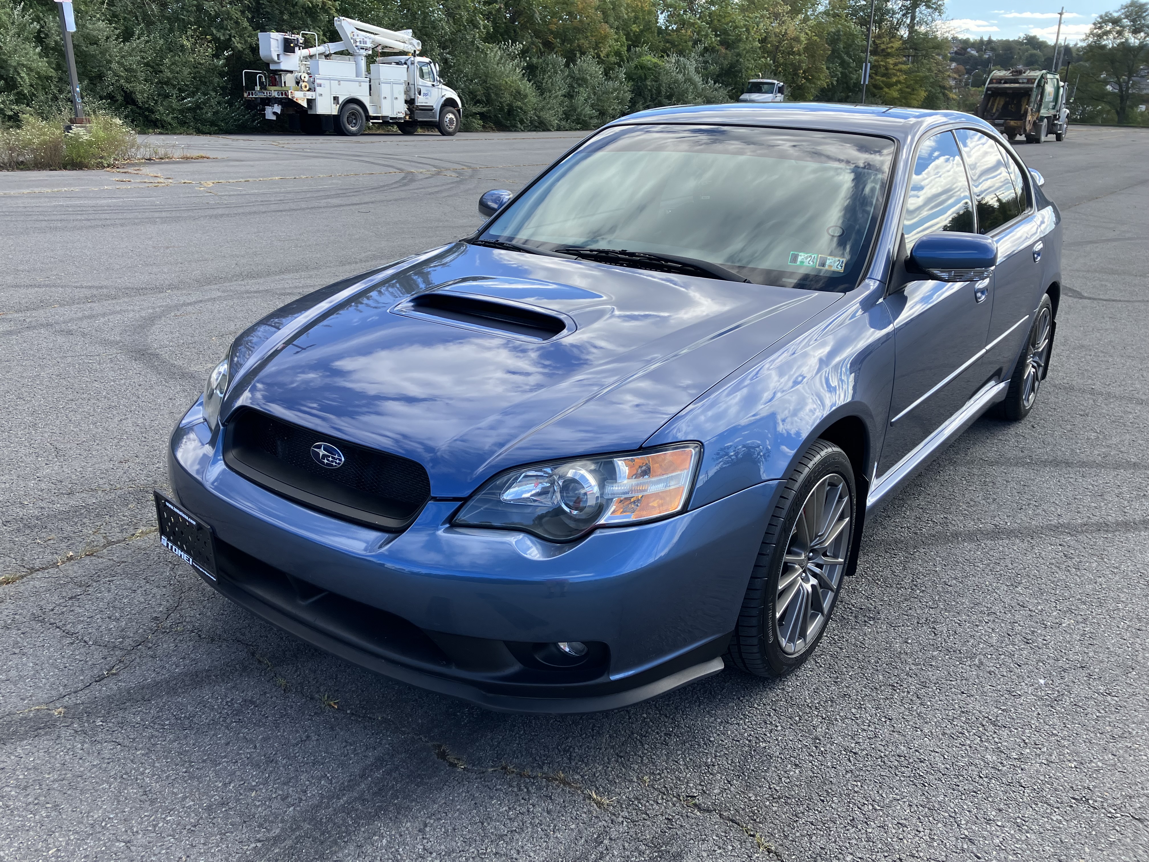 2006 Blue Subaru Legacy Sedan Profile