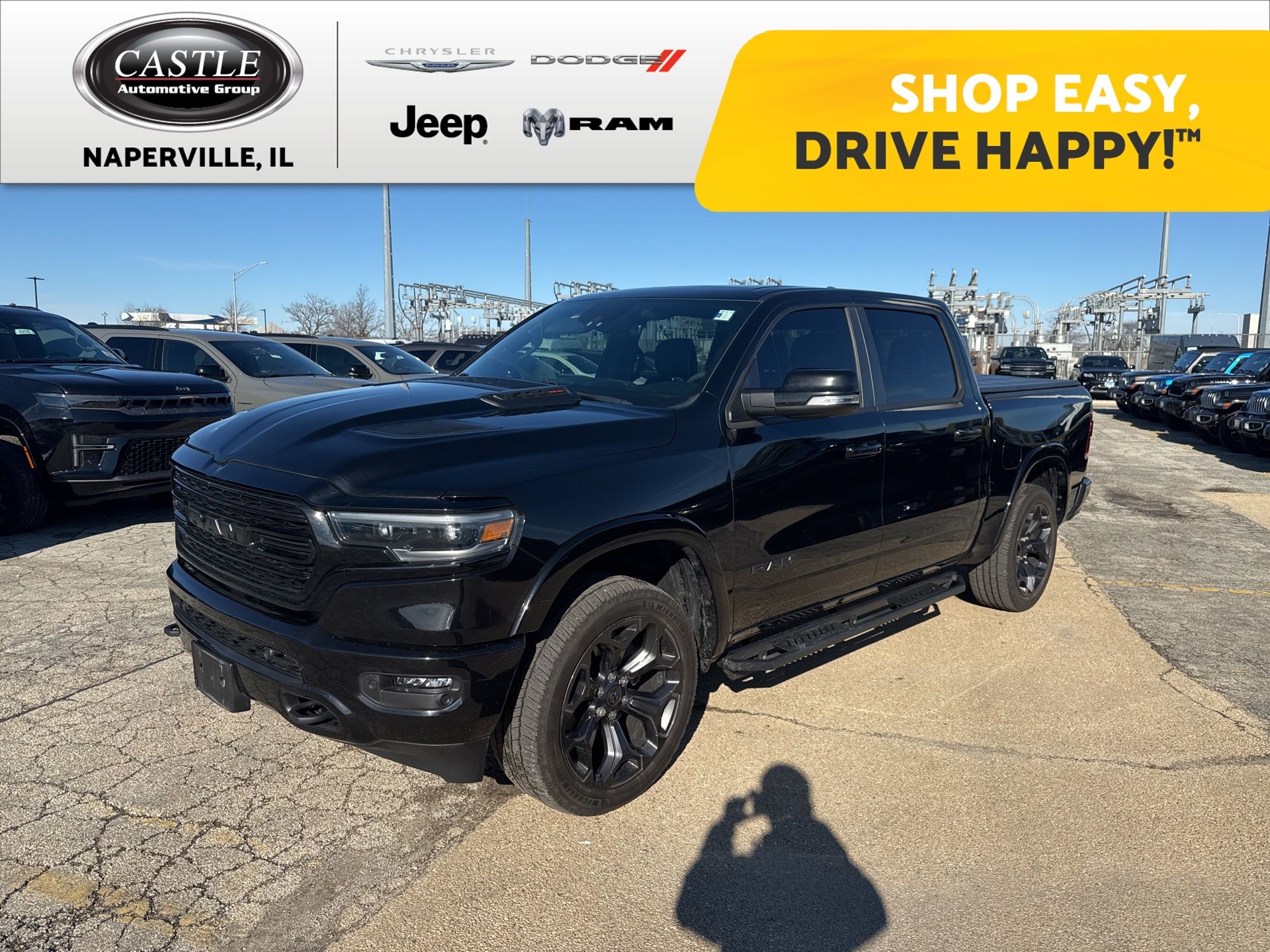 Used Diamond Black Crystal Pearlcoat 2021 RAM 1500 Limited for Sale in ...